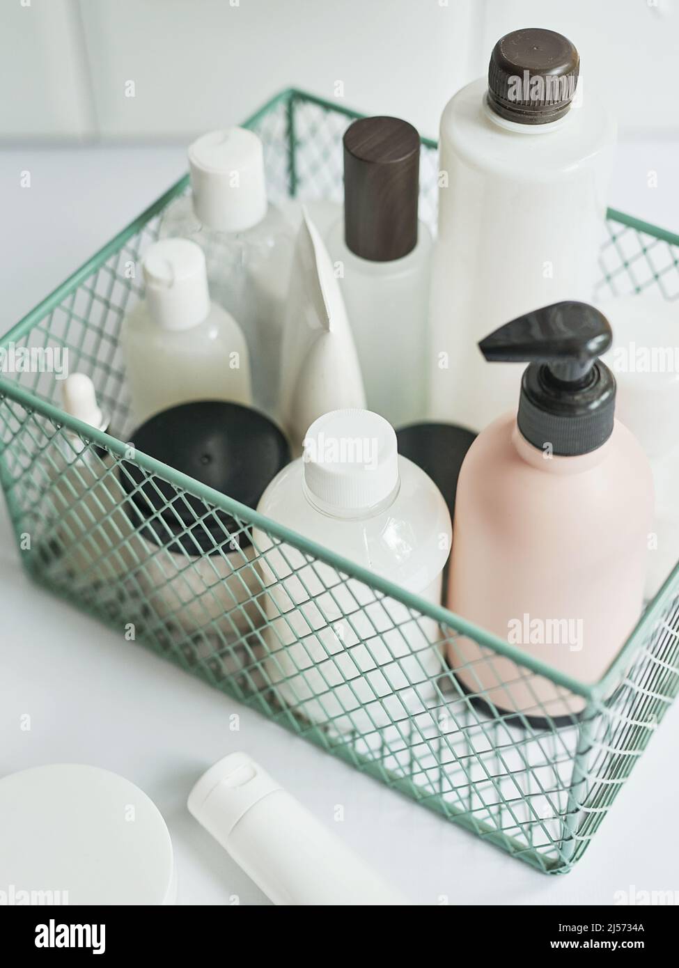 Bath accessories. Dressing table. Cosmetics and hygiene products. Spa ...