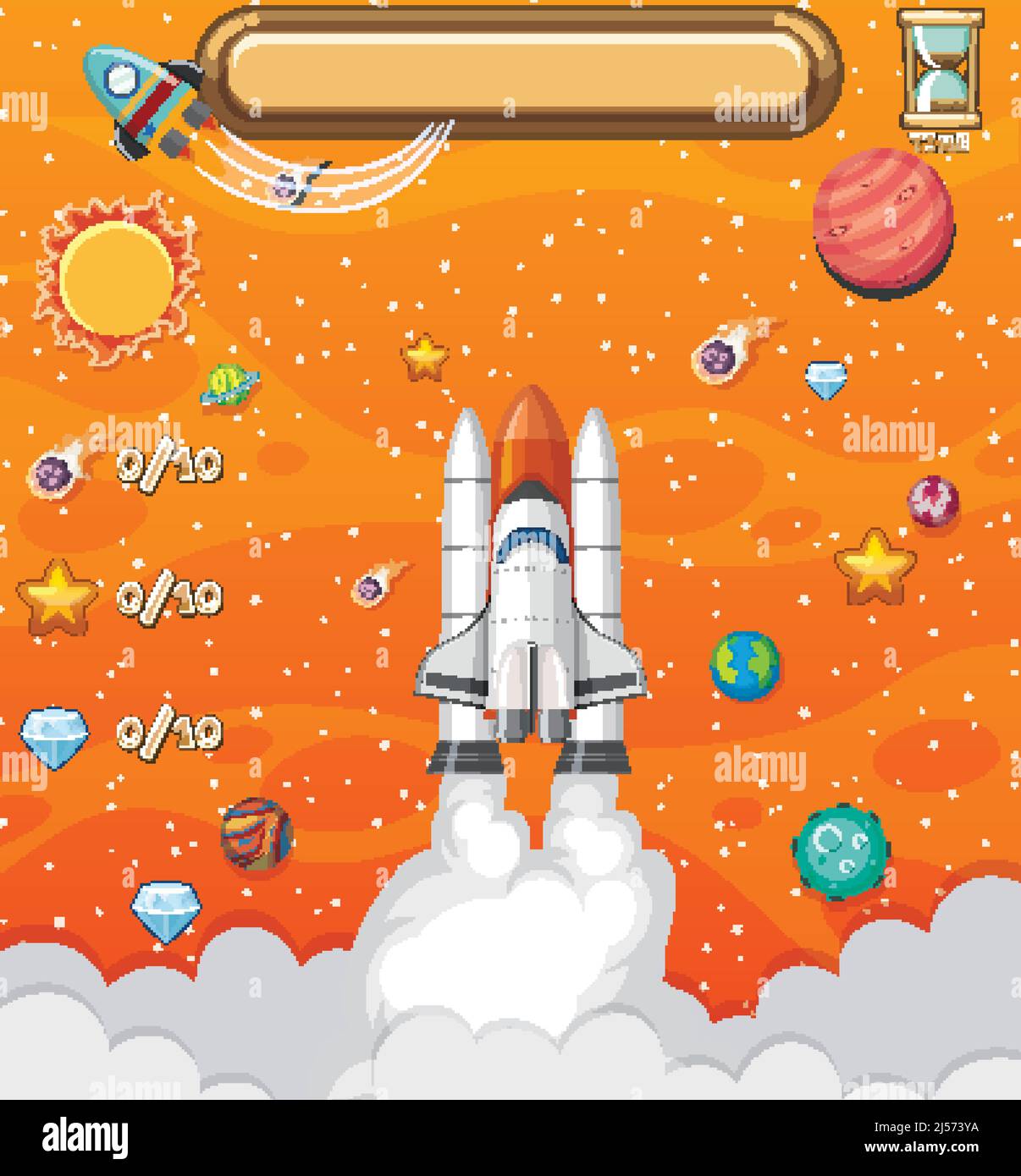 Education game banner template Stock Vector Images - Alamy