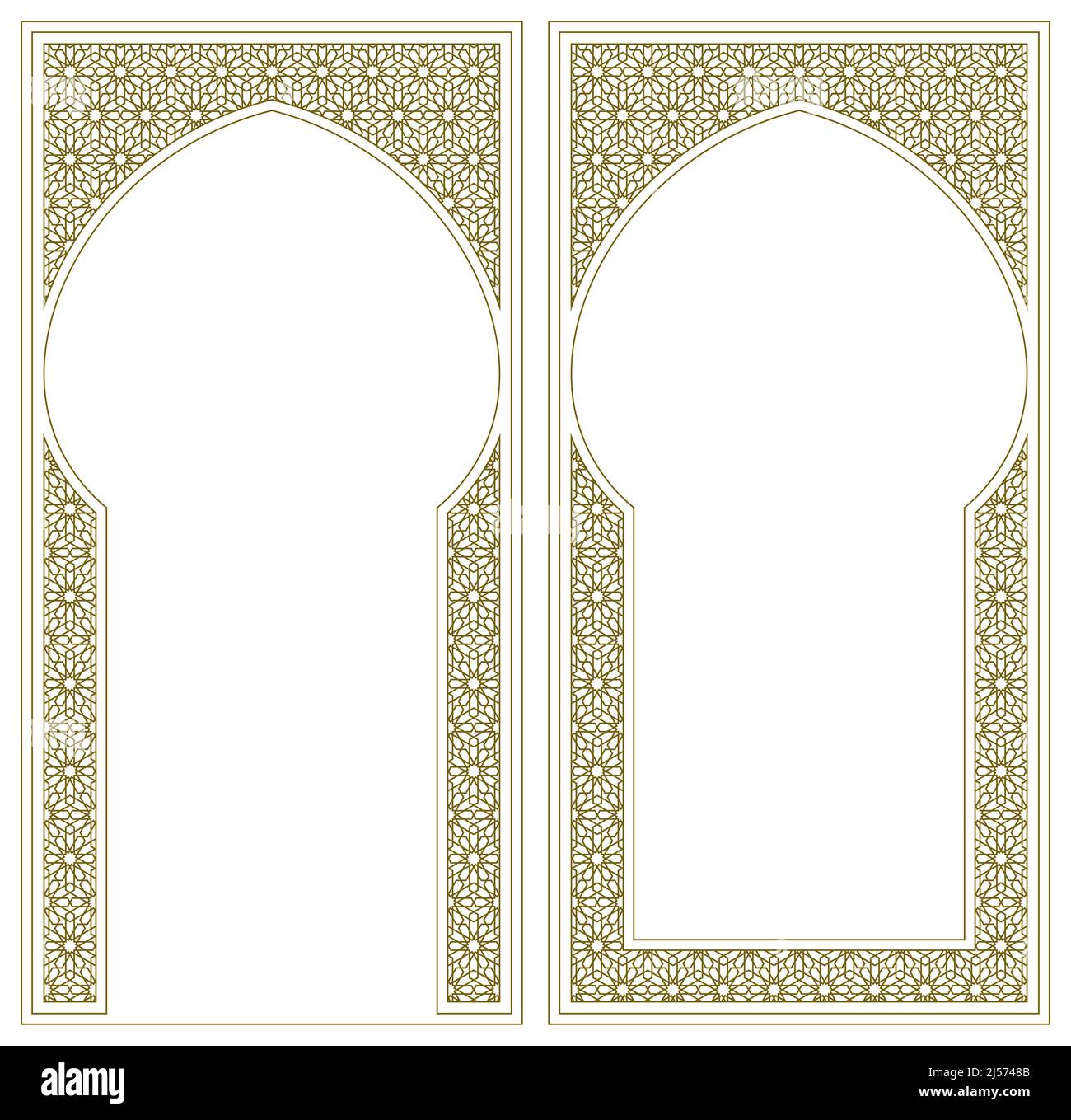 Islamic window shape in Stock Vector Images - Alamy