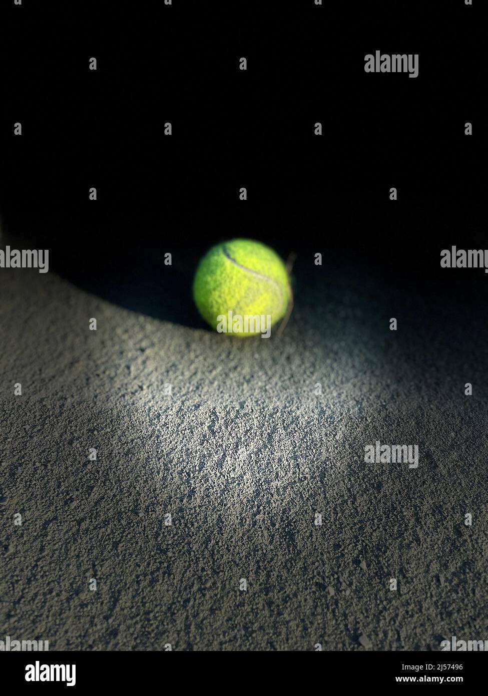 Tennis Balls in Focus - the Magic of the Brightly Colored Ball Stock ...