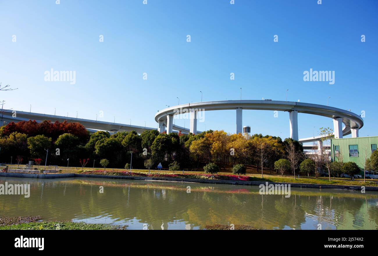 Exploring the Shanghai Suburbs on a sunny spring day Stock Photo - Alamy