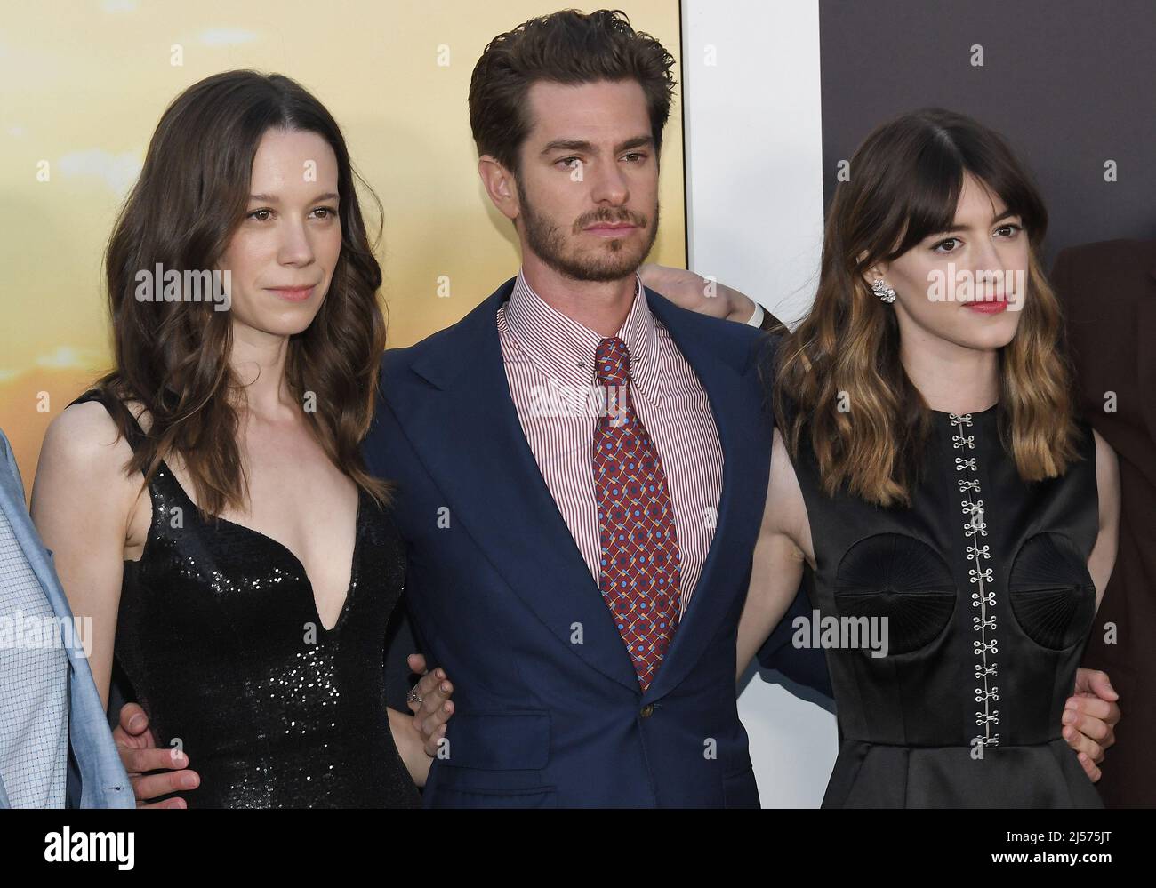 Los Angeles, CA , April 20, 2022, (L-R) Chloe Pirrie, Andrew Garfield ...