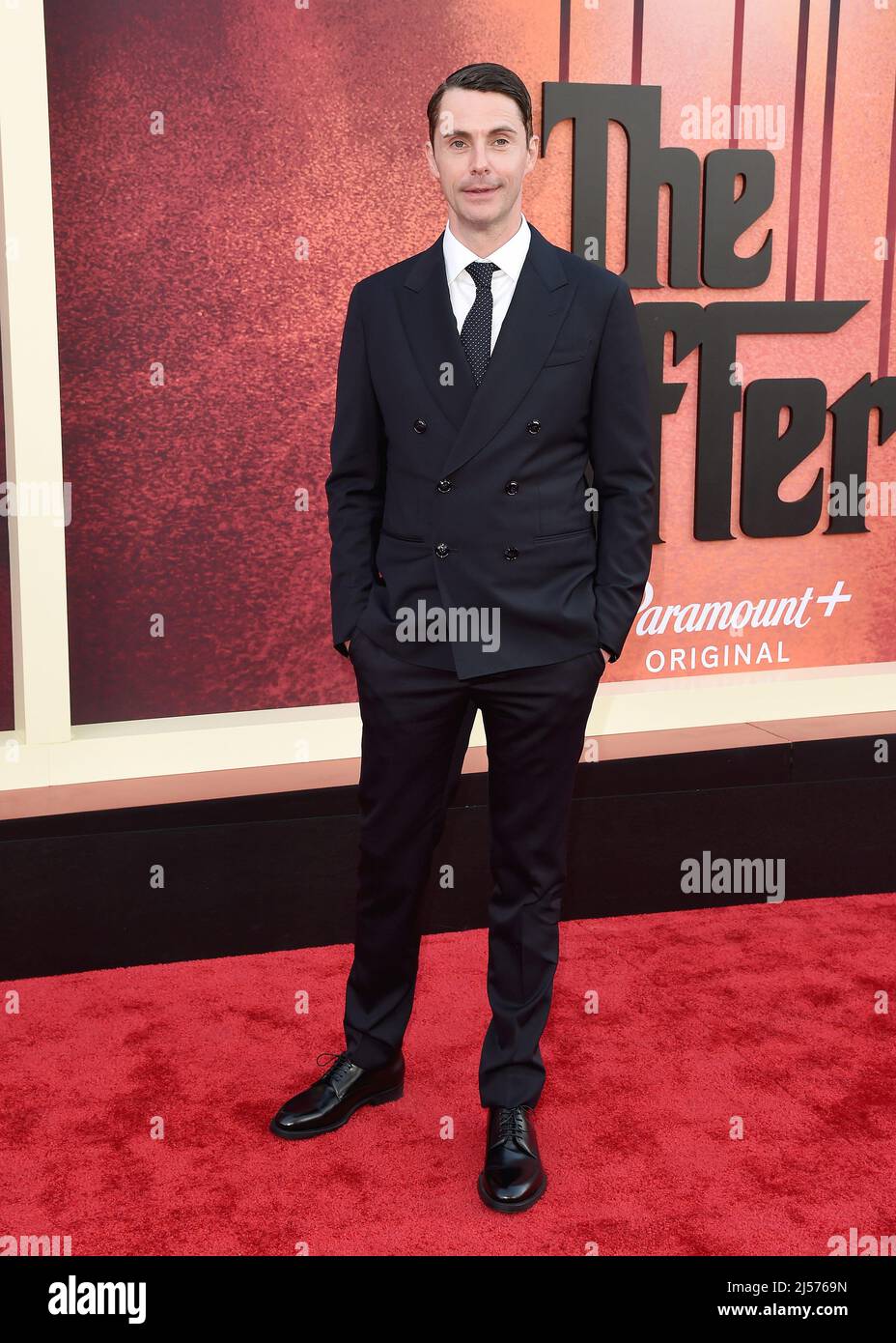Los Angeles, USA. 20th Apr, 2022. Matthew Goode walking on the red ...