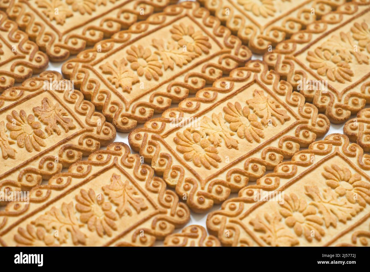 Sweet cookie texture with beautiful pattern. Food background Stock ...