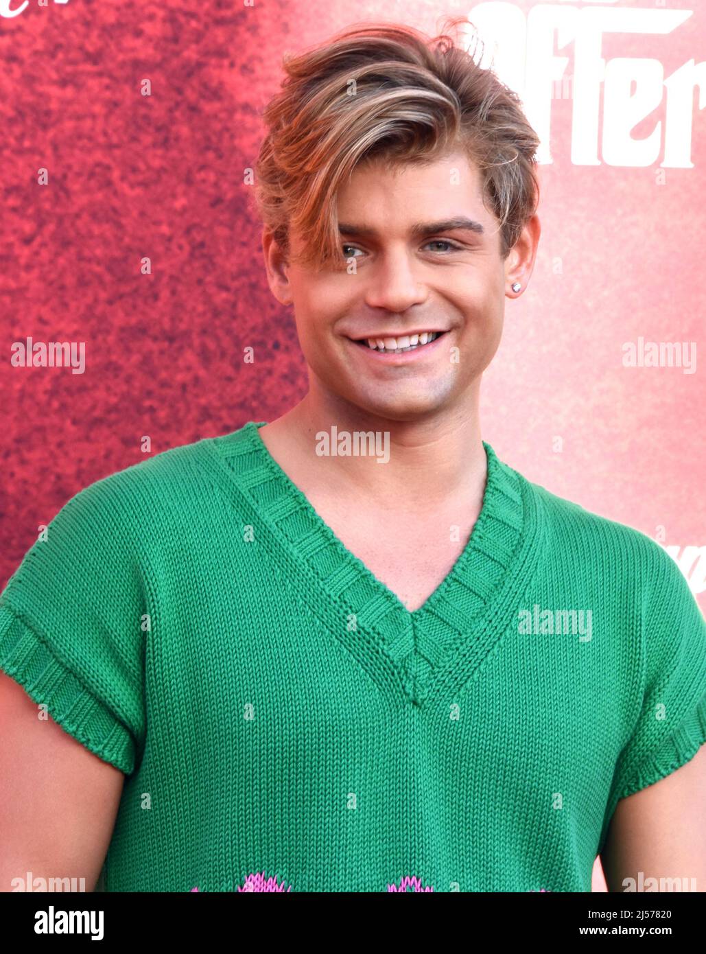 Los Angeles, California, USA 20th April 2022 Actor Garrett Clayton ...