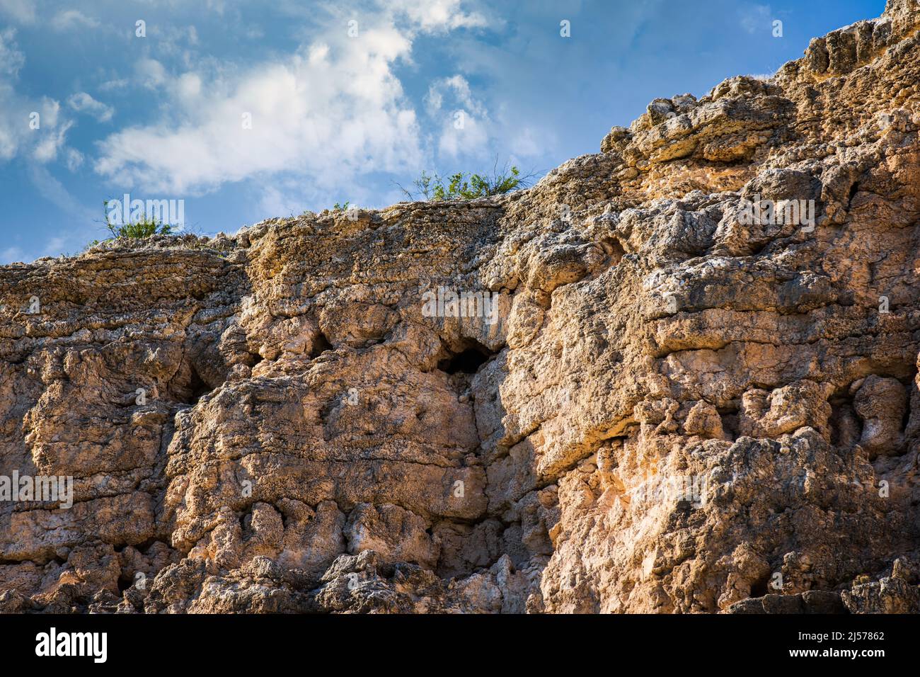 Top of a desert rock cliff Stock Photo - Alamy