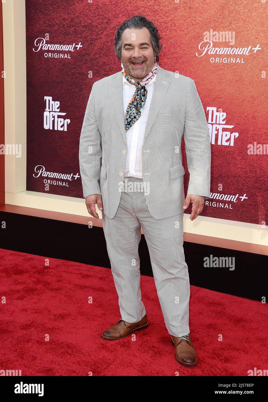 Los Angeles, USA. 20th Apr, 2022. Patrick Gallo walking on the red ...