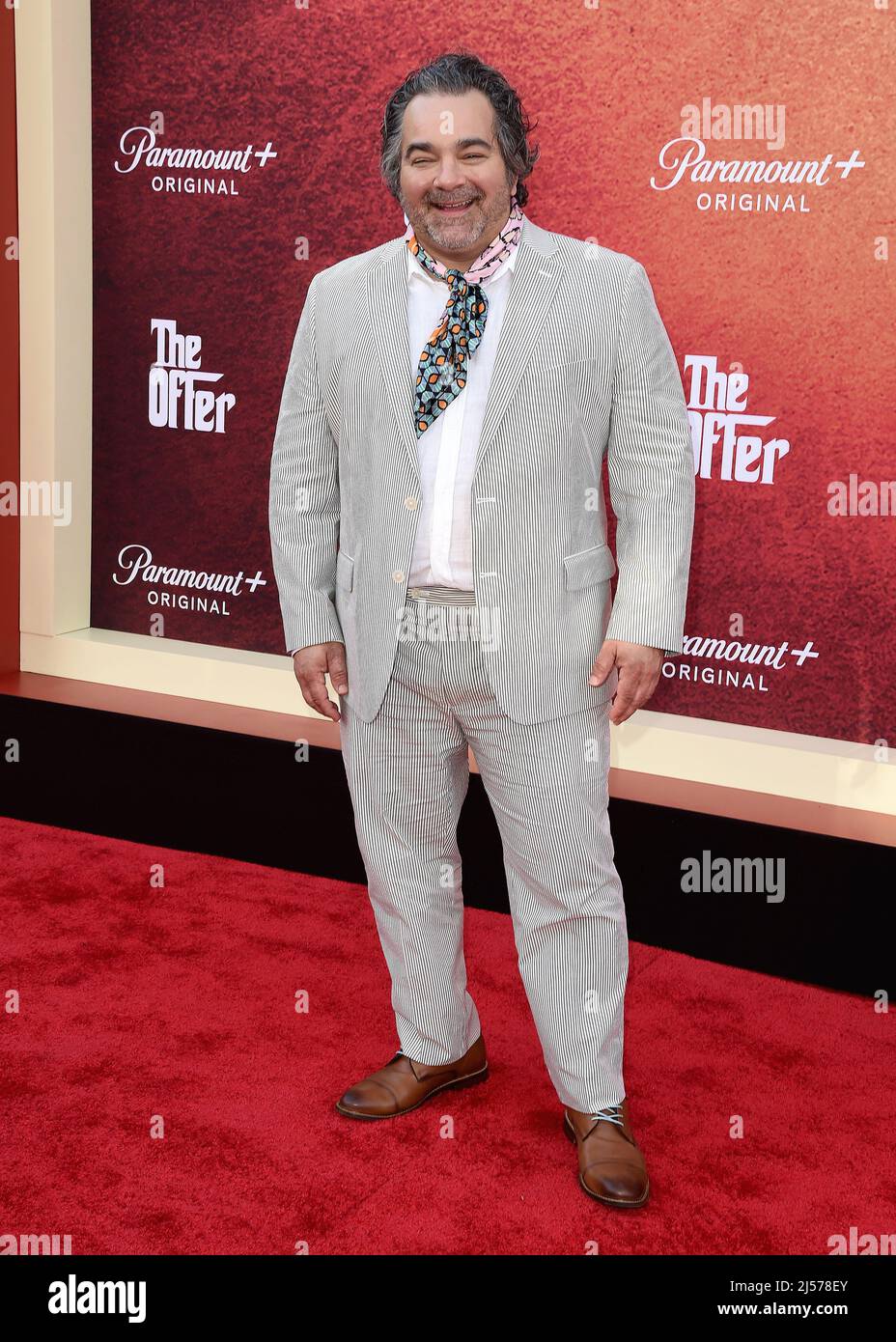Los Angeles, USA. 20th Apr, 2022. Patrick Gallo walking on the red ...