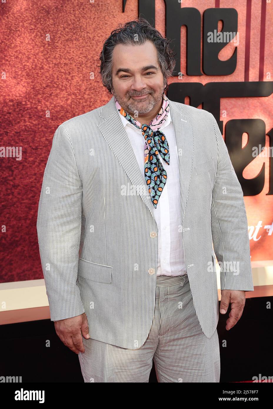 Los Angeles, USA. 20th Apr, 2022. Patrick Gallo walking on the red carpet at the Los Angeles ...