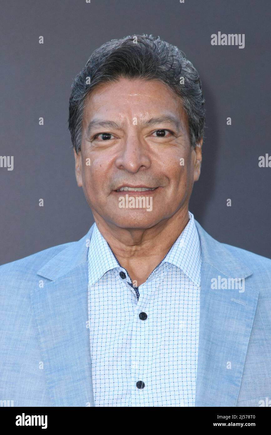 Gil Birmingham attends the premiere of FX's "Under The Banner Of Heaven ...