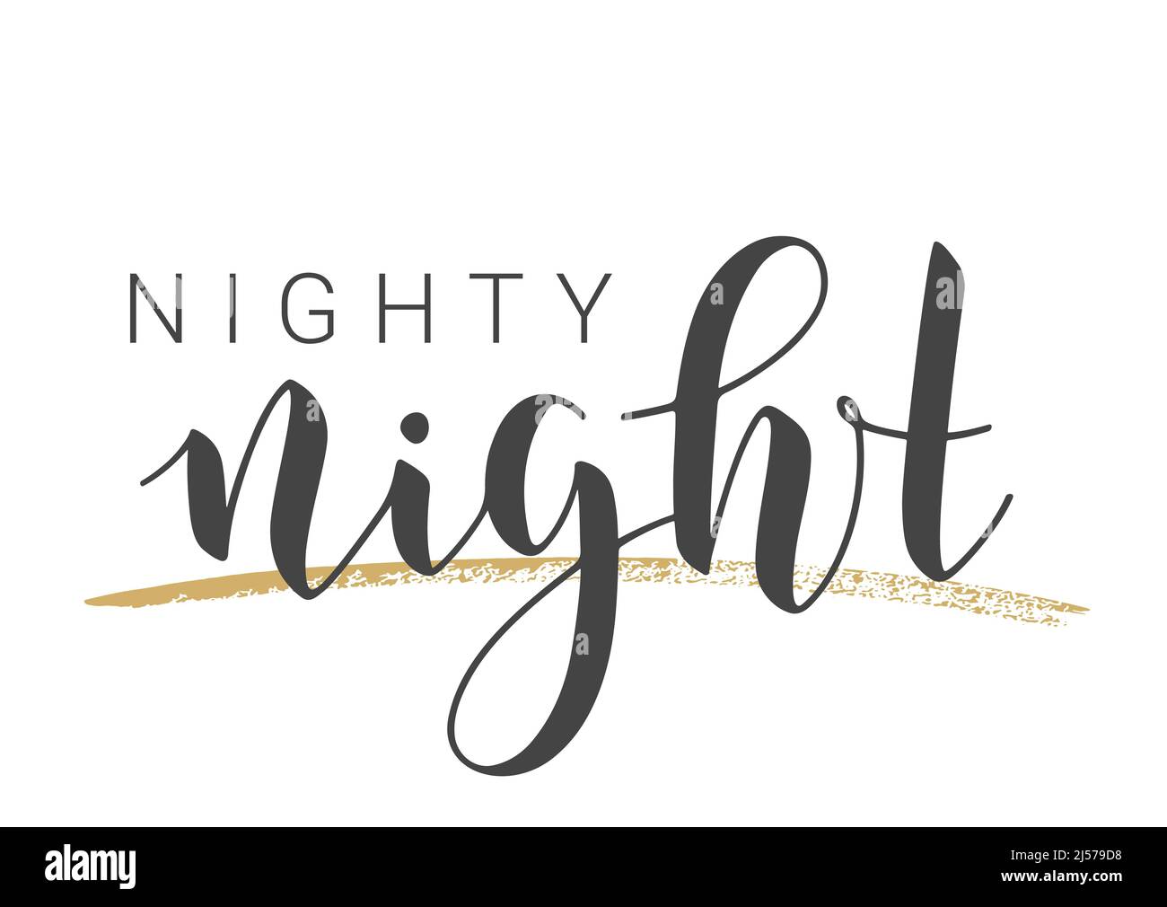 Good night lettering hi-res stock photography and images - Alamy