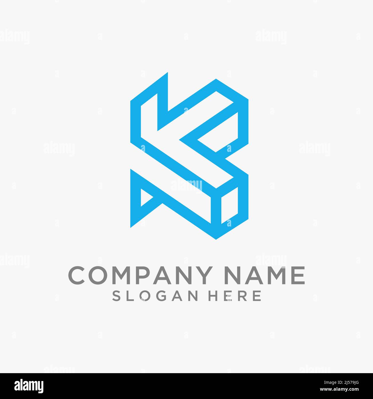 K letter 3d logo design Stock Vector Image & Art - Alamy