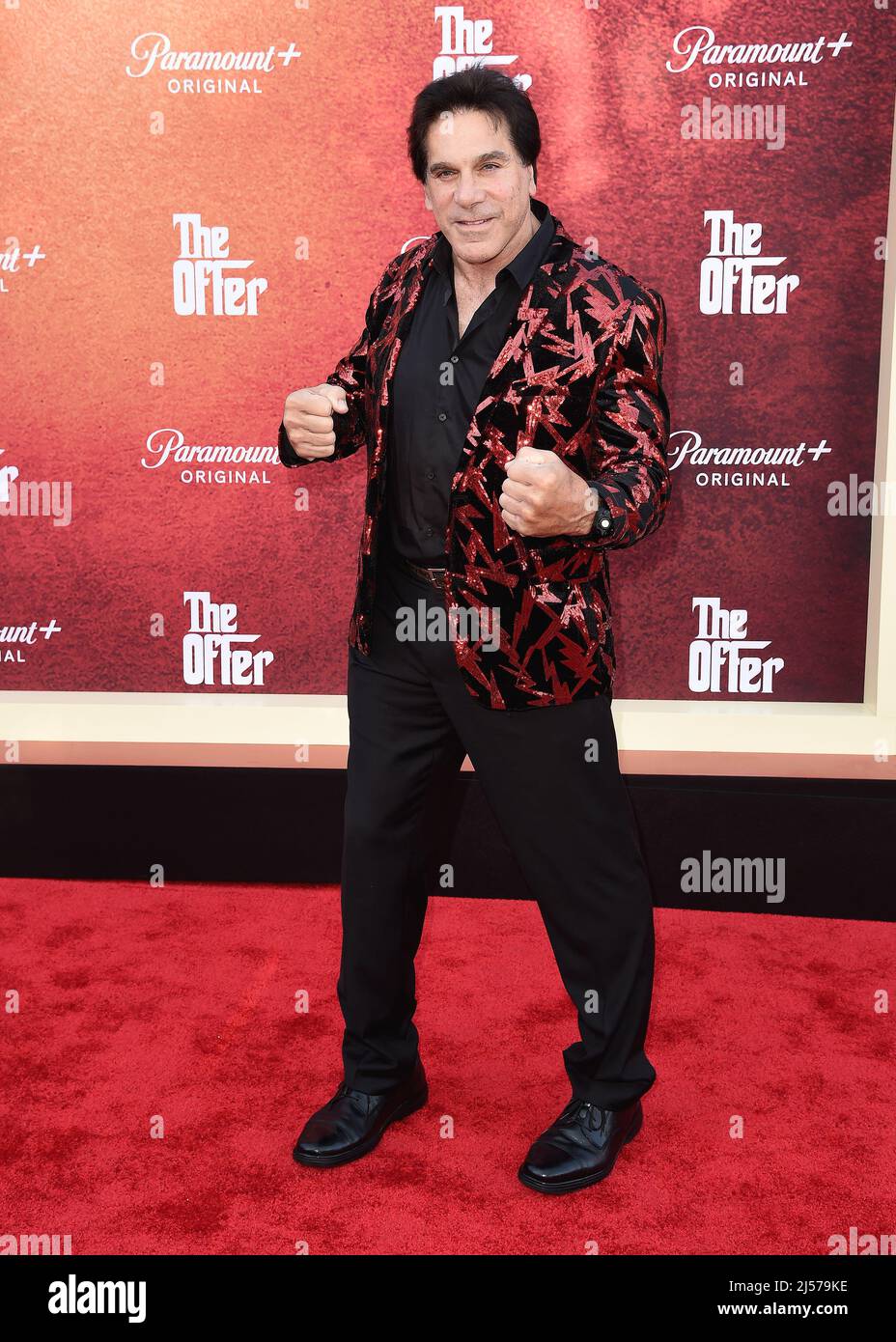 Lou Ferrigno walking on the red carpet at the Los Angeles Premiere of ...