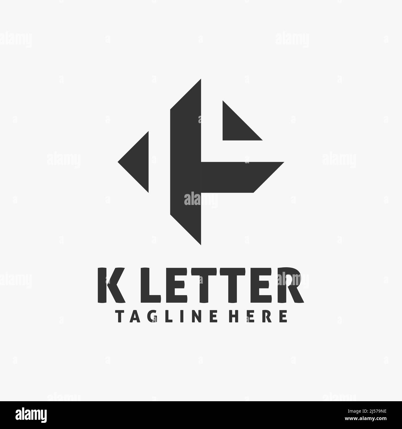 Letter K square logo design Stock Vector Image & Art - Alamy