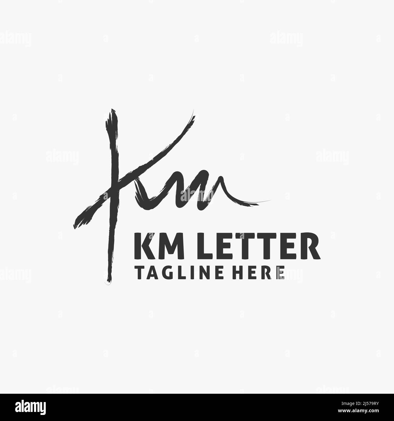 Letter KM logo design Stock Vector Image & Art - Alamy