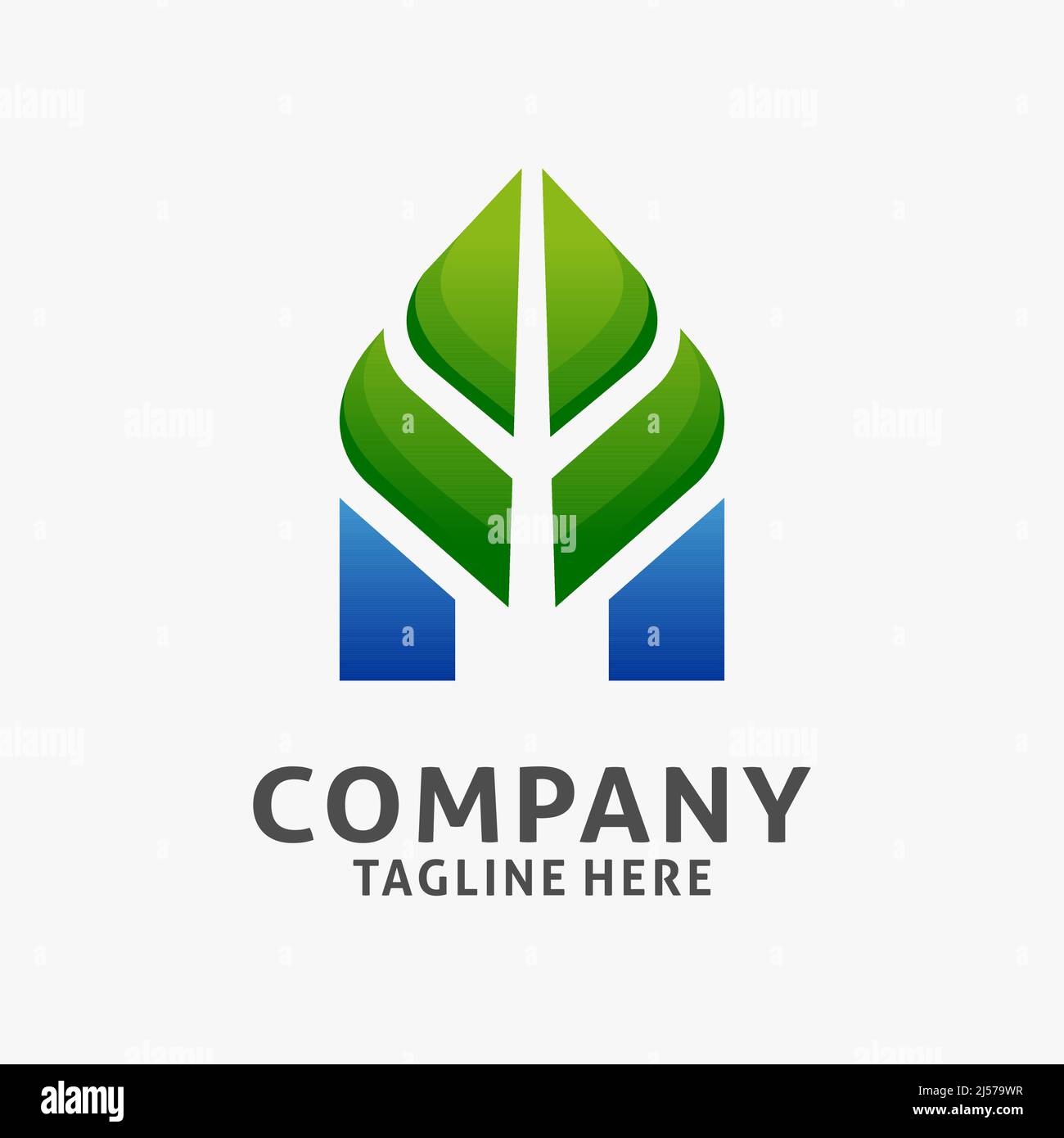 Letter M leaf logo design Stock Vector Image & Art - Alamy