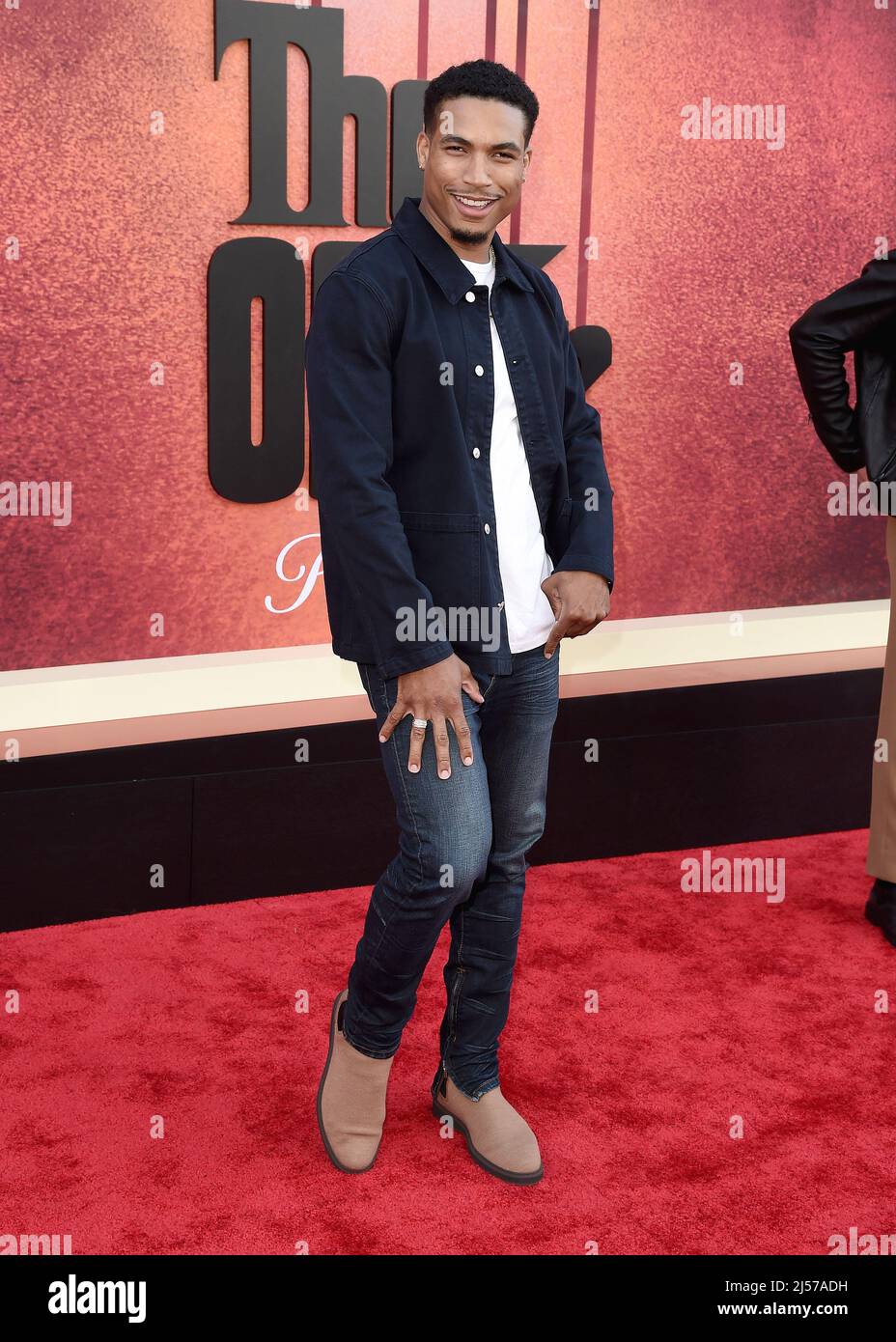 Greg Tarzan Davis walking on the red carpet at the Los Angeles Premiere ...