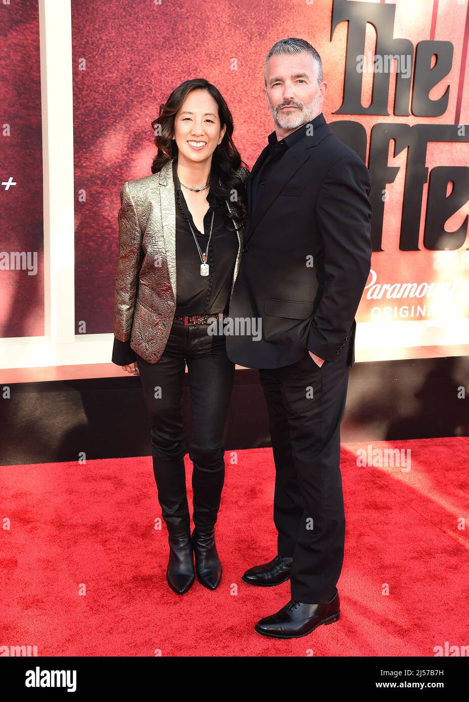 Frank John Hughes walking on the red carpet at the Los Angeles Premiere ...