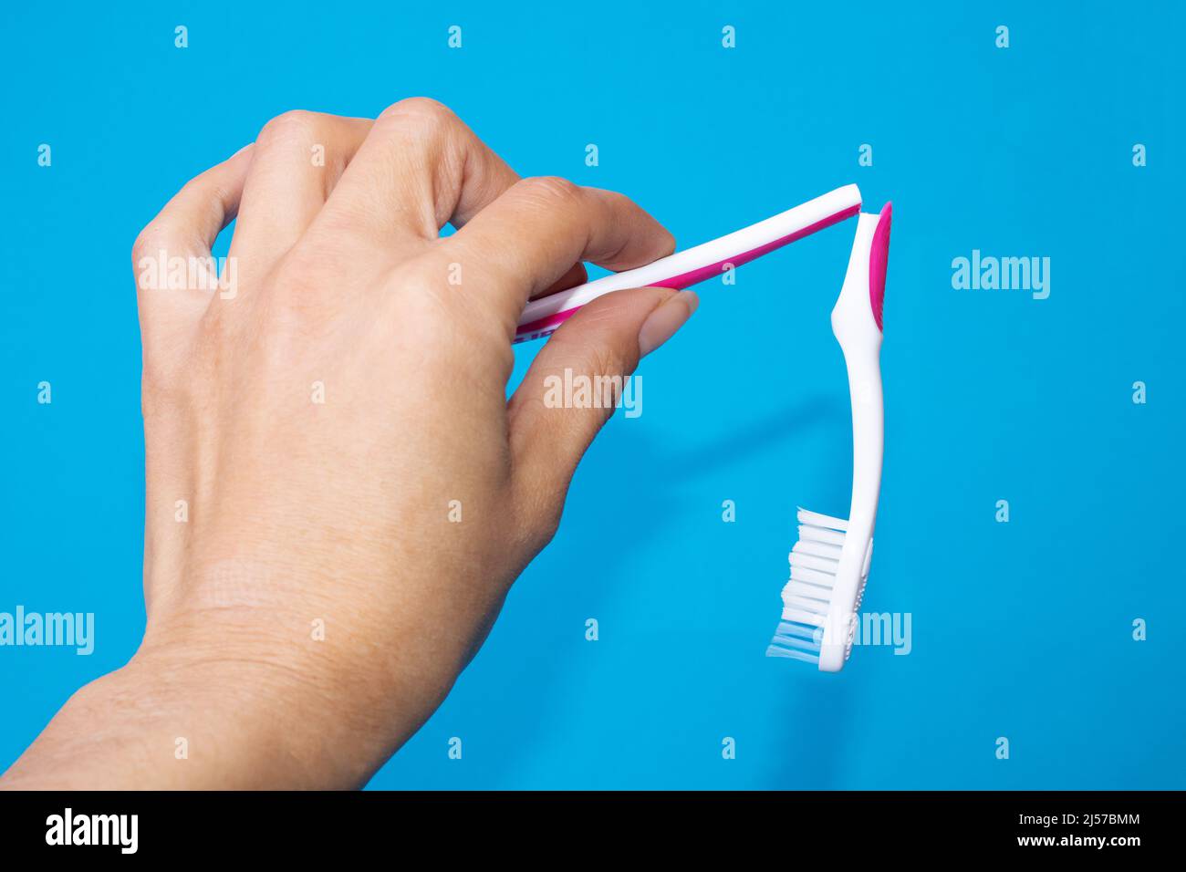 Broken toothbrush hi-res stock photography and images - Alamy