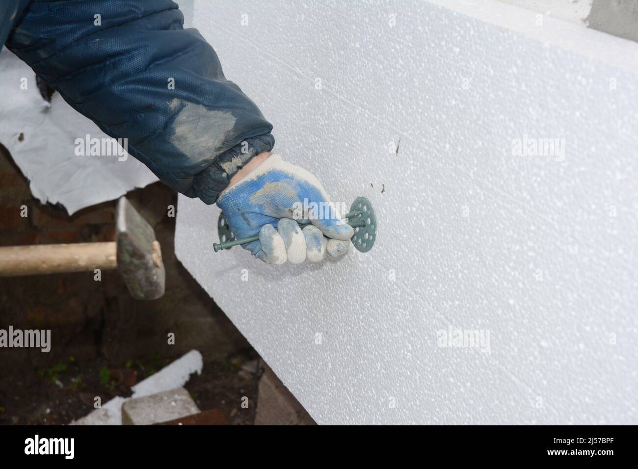 Extruded polystyrene rigid insulation hi-res stock photography and ...