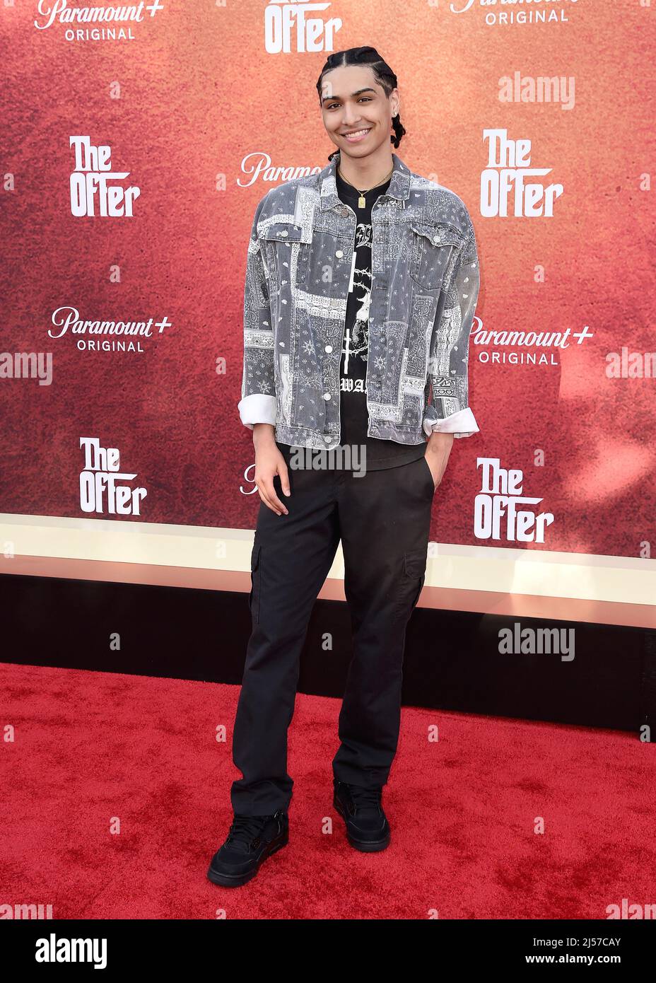 Mauricio Hernandez walking on the red carpet at the Los Angeles ...