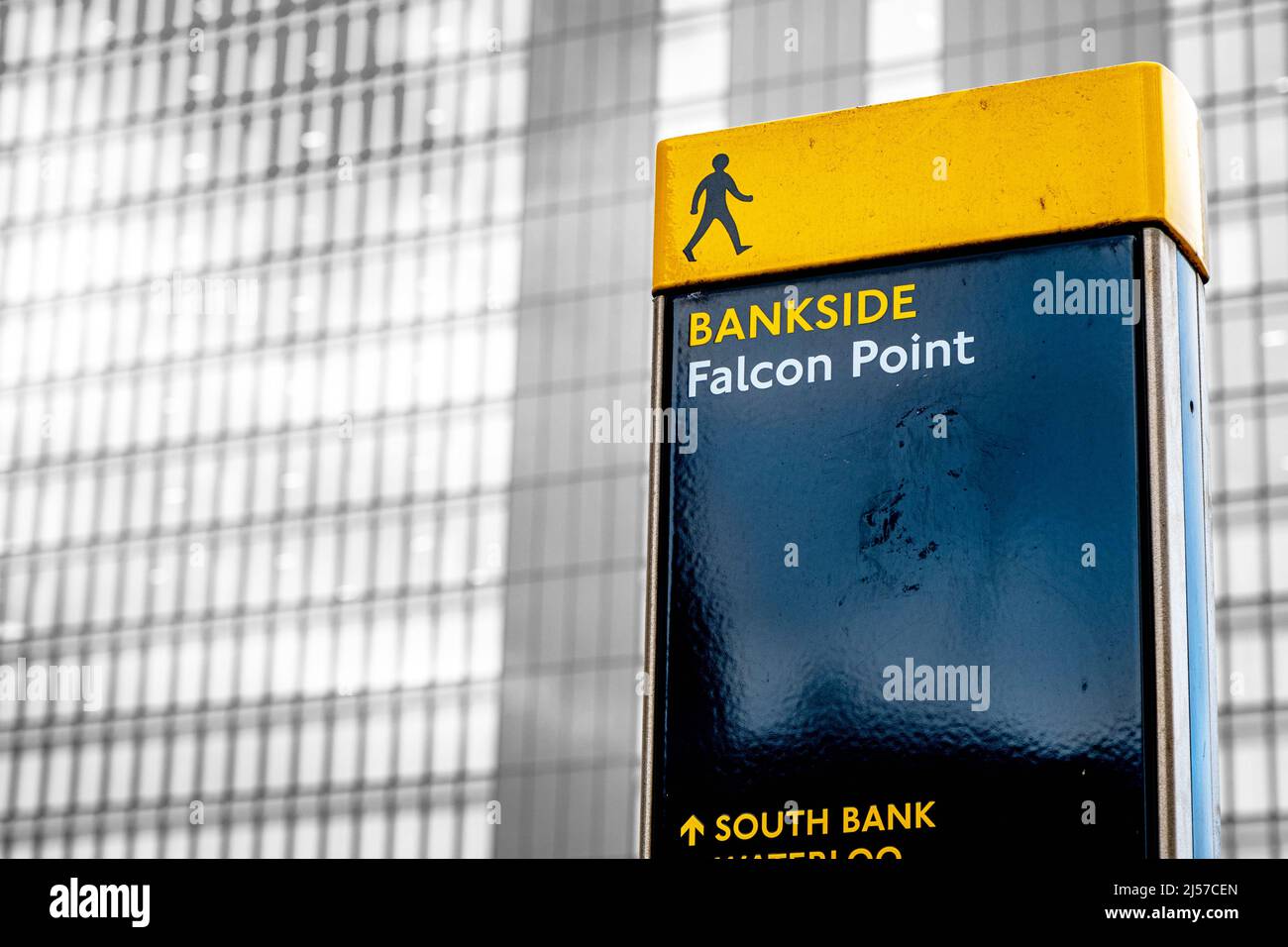 Southwark South Bank London UK, Januarnt y 02 2022, Bankside Falcon ...