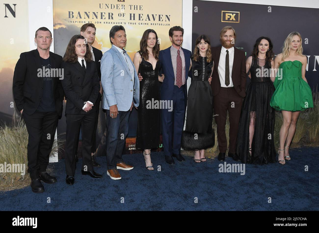 Los Angeles, CA , April 20, 2022, UNDER THE BANNER OF HEAVEN Cast - Sam ...