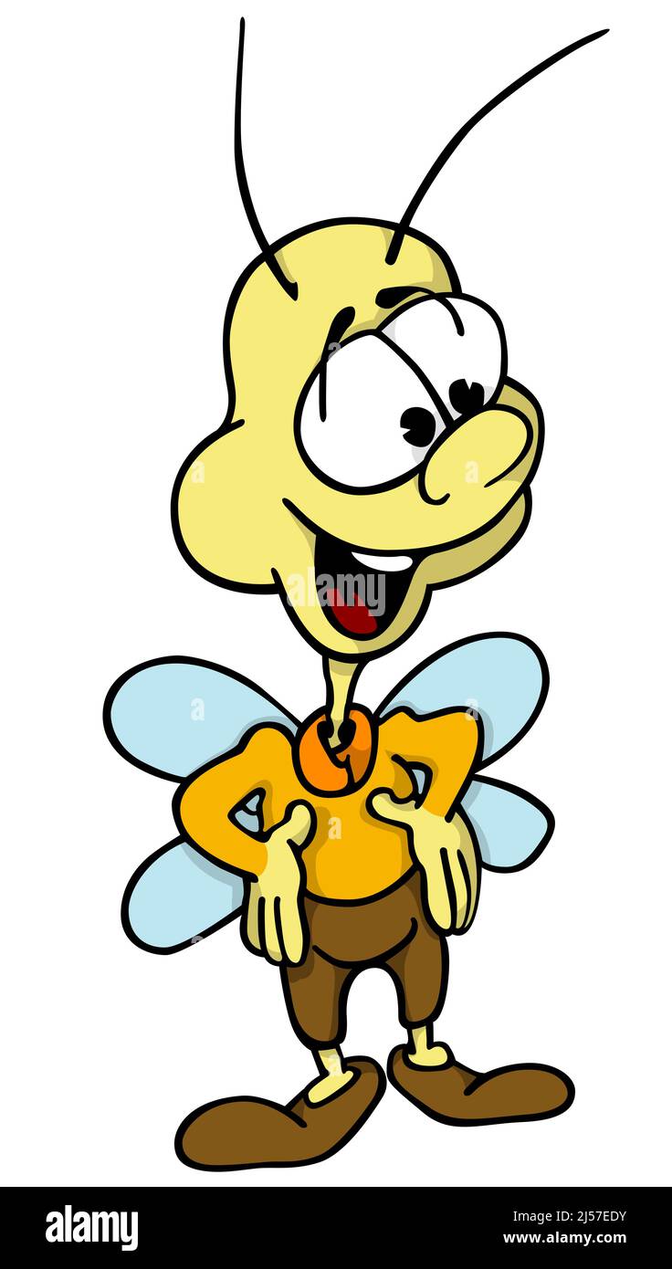 Funny Smiling Beetle with Yellow Head Stock Vector Image & Art - Alamy