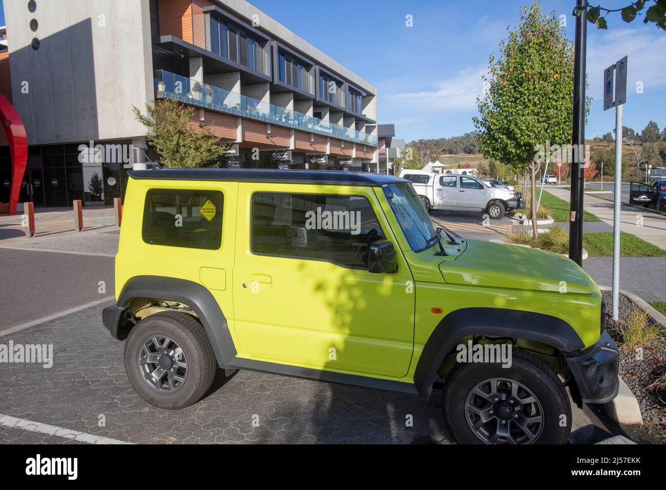 Suzuki Jimny in yellow or lime green colour parked in Canberra,ACT ...