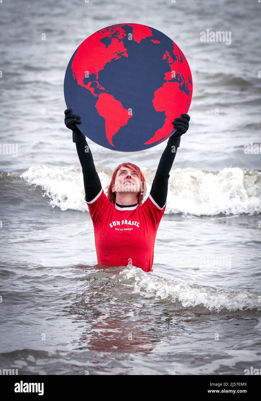 Susie Gray, from the Edinburgh Science Festival team, stands in the ...