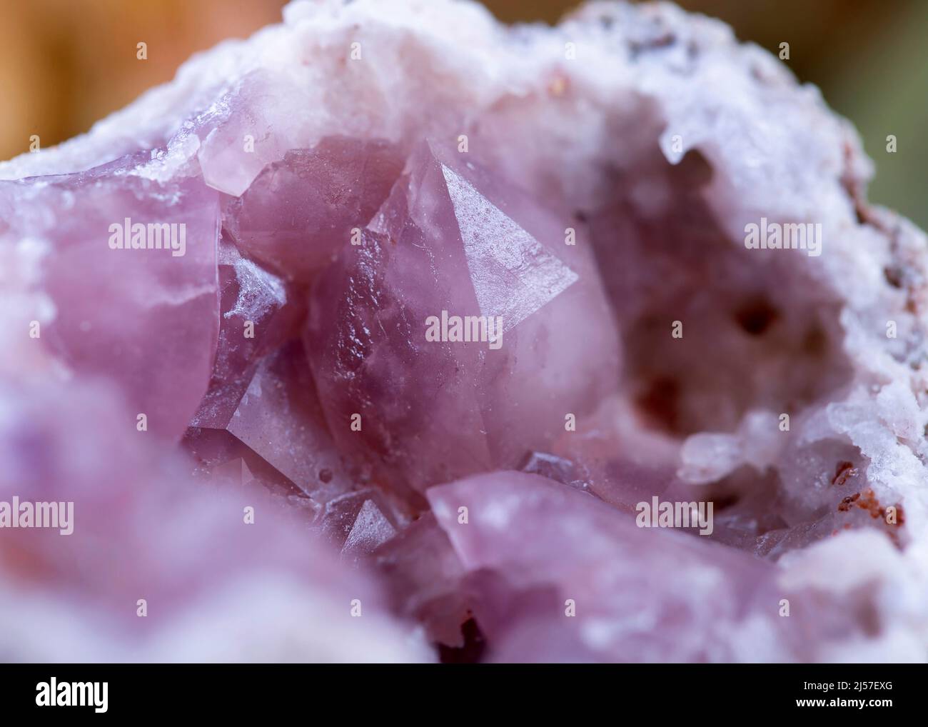 pink quartz mineral specimen stone rock geology gem crystal Stock Photo ...