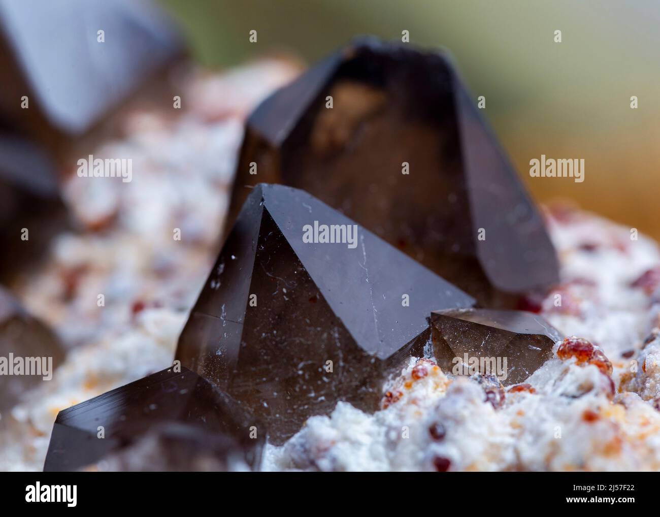 garnet mineral specimen stone rock geology gem crystal Stock Photo - Alamy