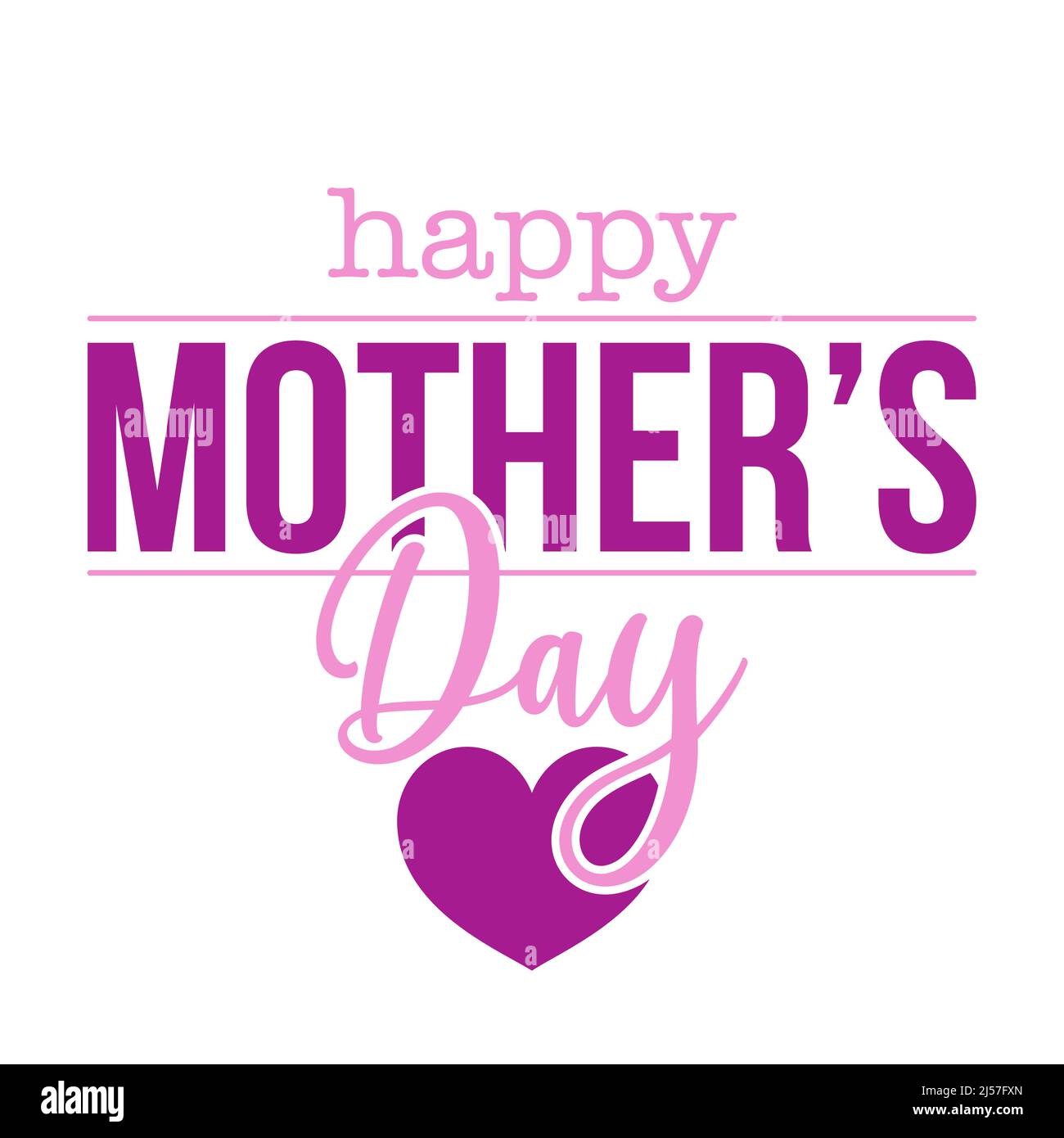 Happy Mothers Day lettering. Handmade calligraphy vector illustration ...
