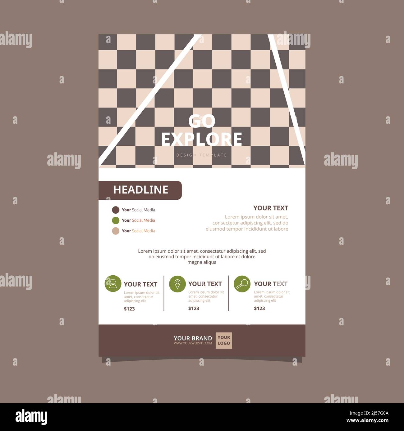 Blank flyer Stock Vector Images - Alamy