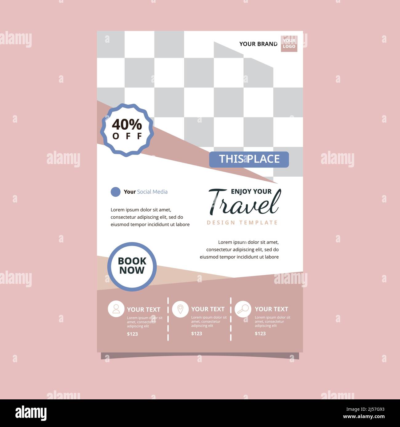 Creative agency flyer template hi-res stock photography and images - Alamy