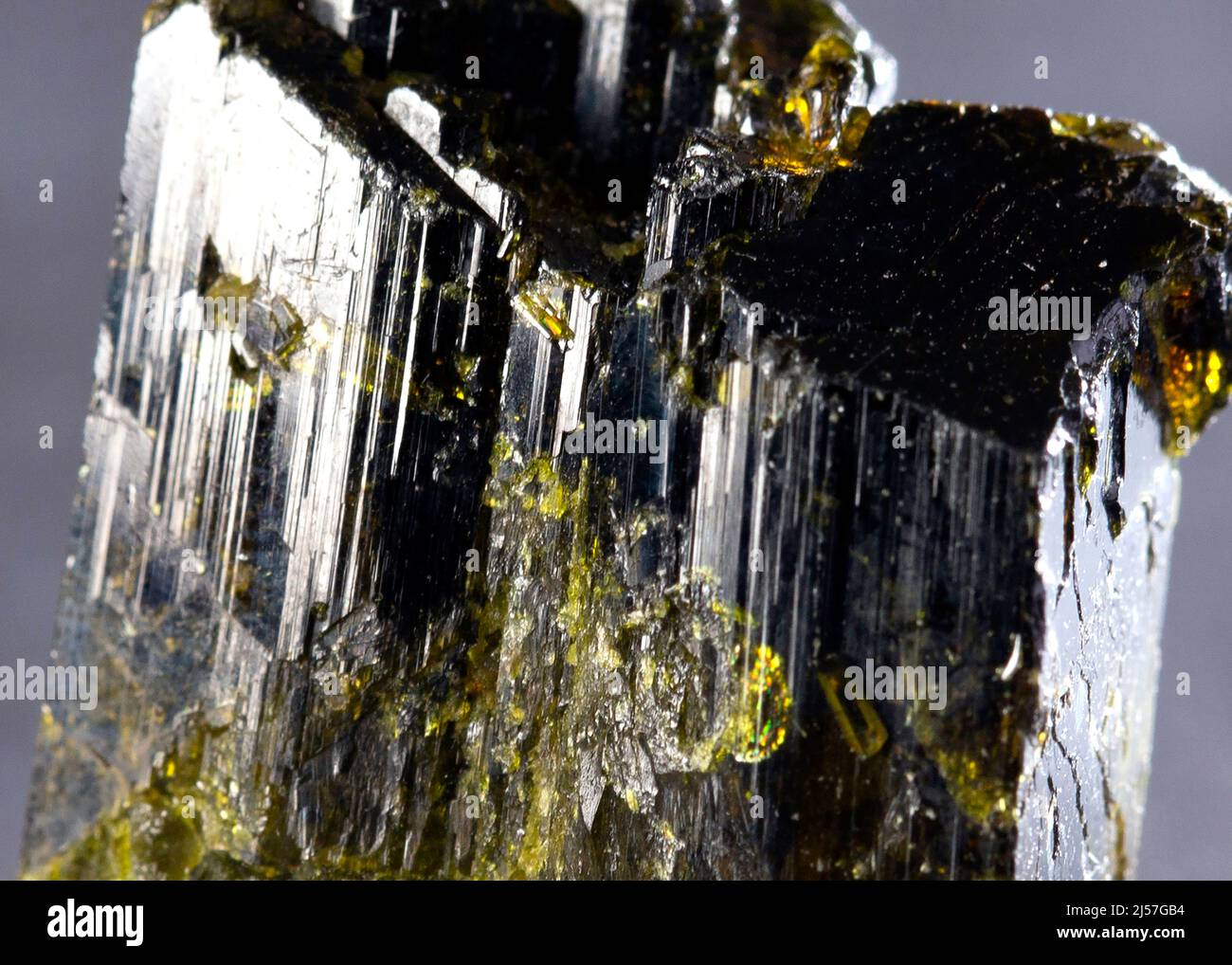 epidote, mineral specimen stone rock geology gem crystal Stock Photo ...