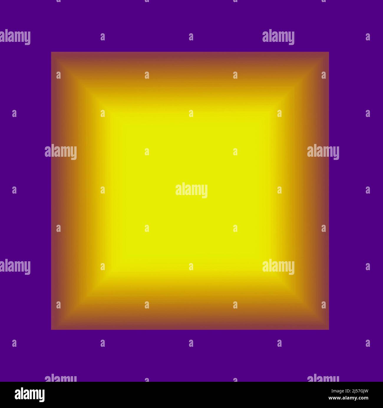 Illustration of 3D Golden Yellow and Electric Purple Frame Stock Photo ...