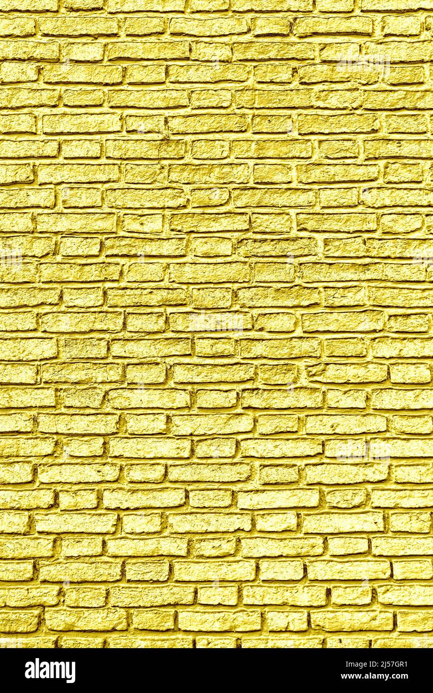 Vertical Image of metallic gold brick wall for abstract backdrop Stock ...