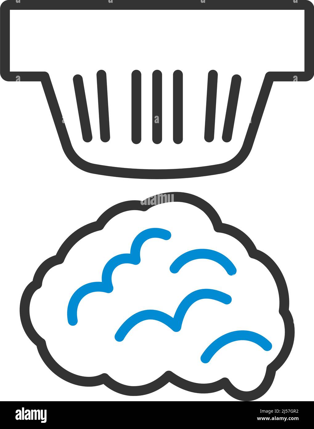 Smoke Sensor Icon. Editable Bold Outline With Color Fill Design. Vector ...