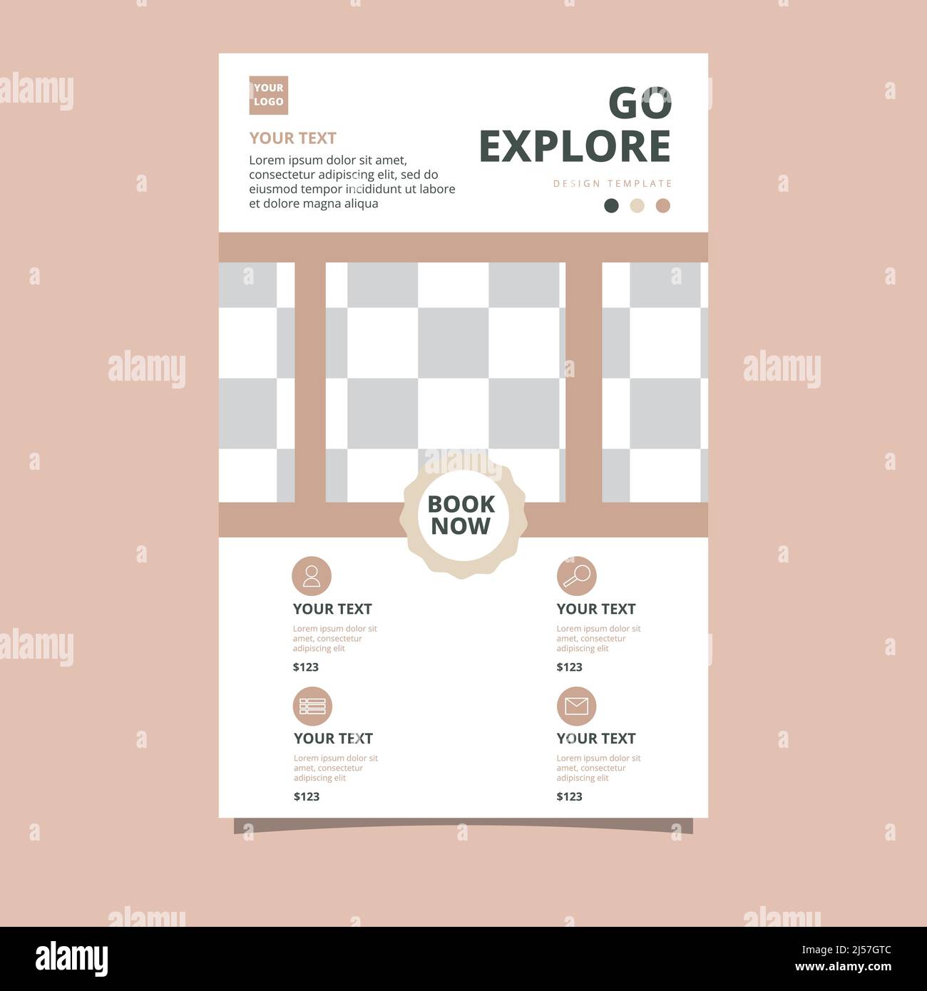 Brochure template Stock Vector Images - Alamy