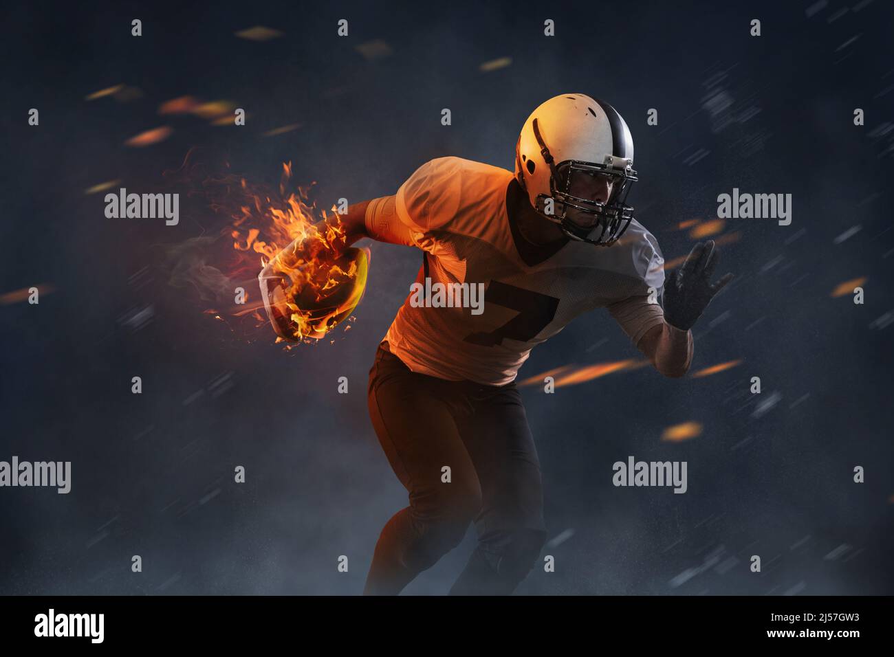 American Football On Fire