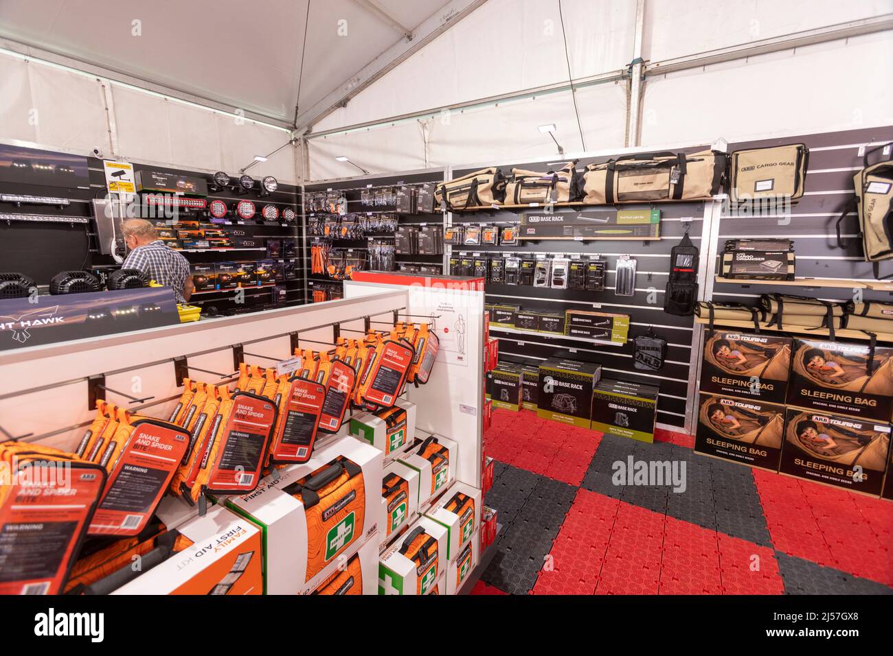 ARB stand at the Sydney caravan and camping show selling camping and ...