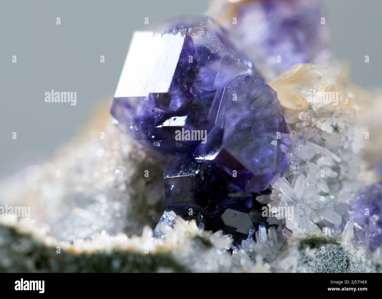 fluorite mineral specimen stone rock geology gem crystal Stock Photo ...