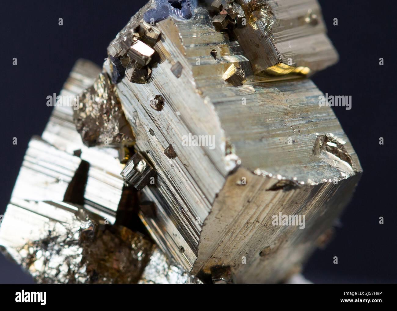 pyrite mineral specimen stone rock geology gem crystal Stock Photo - Alamy
