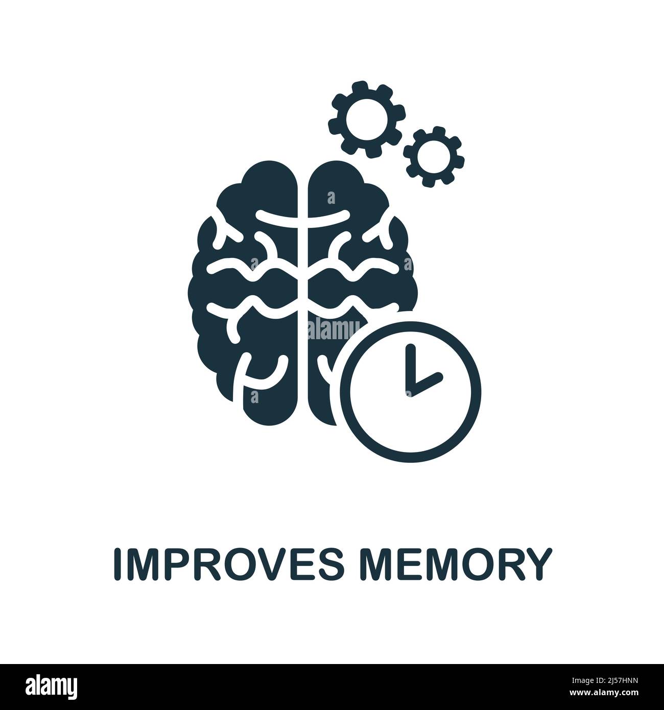 Improves Memory icon. Simple element from yoga collection. Creative ...