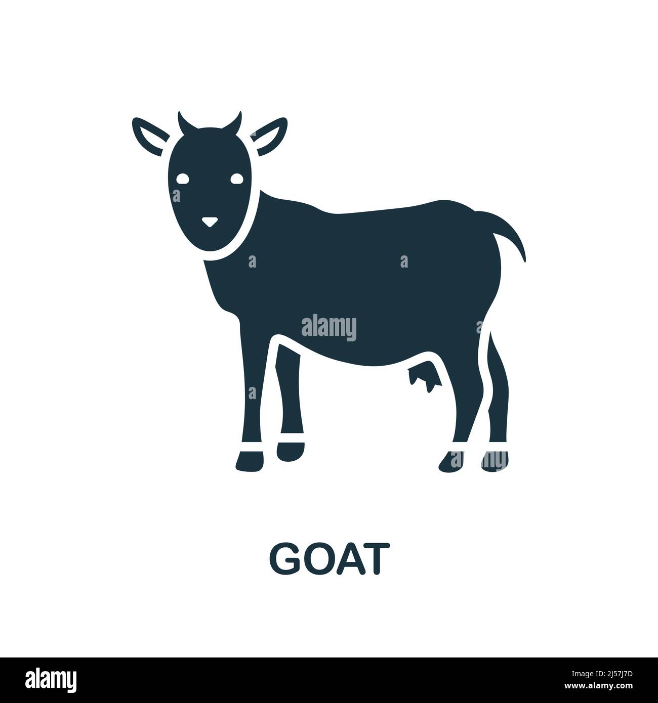 Goat icon hi-res stock photography and images - Alamy