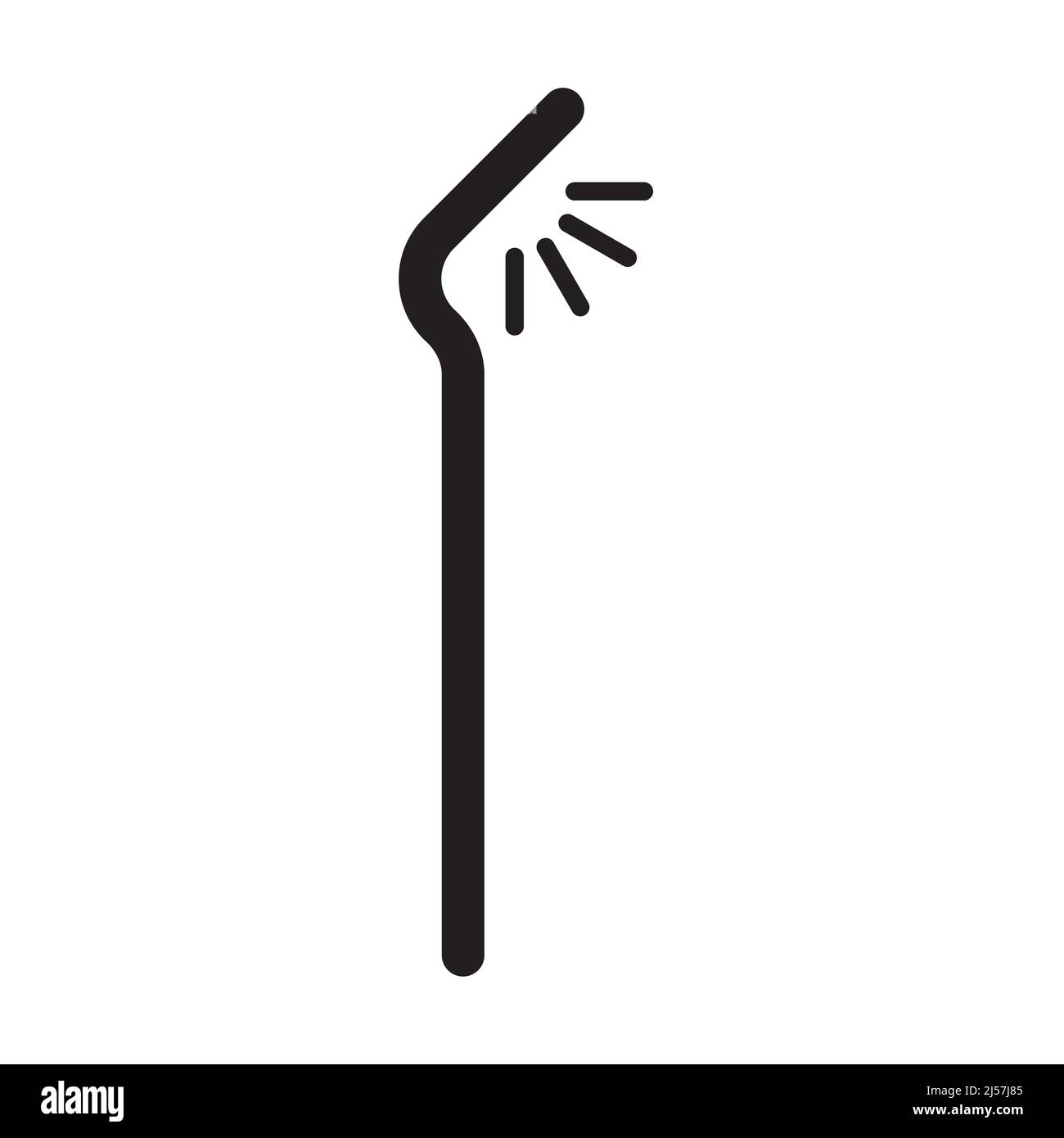 solar cell street light icon vector or graphic design, logo, website ...