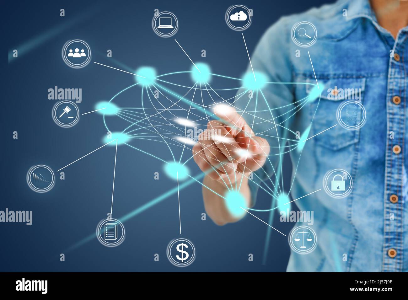 Futuristic user interface concept. Graphical User Interface(GUI). Head ...