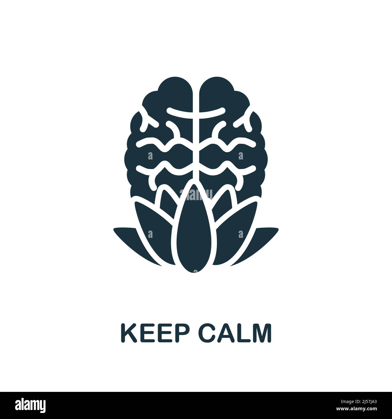 Keep Calm icon. Simple element from yoga collection. Creative Keep Calm ...