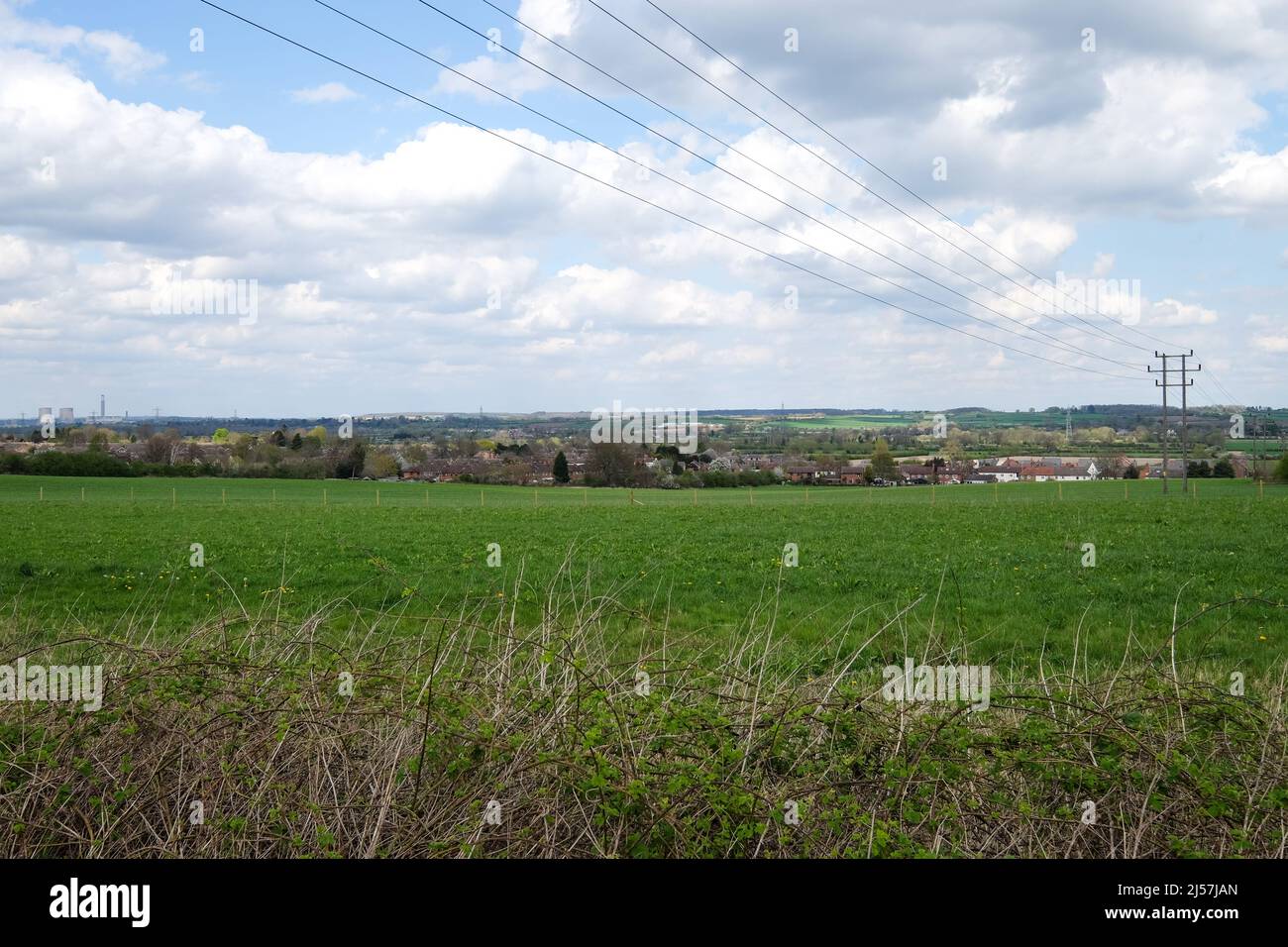 view looking towards hathern a village in leicestershire Stock Photo ...